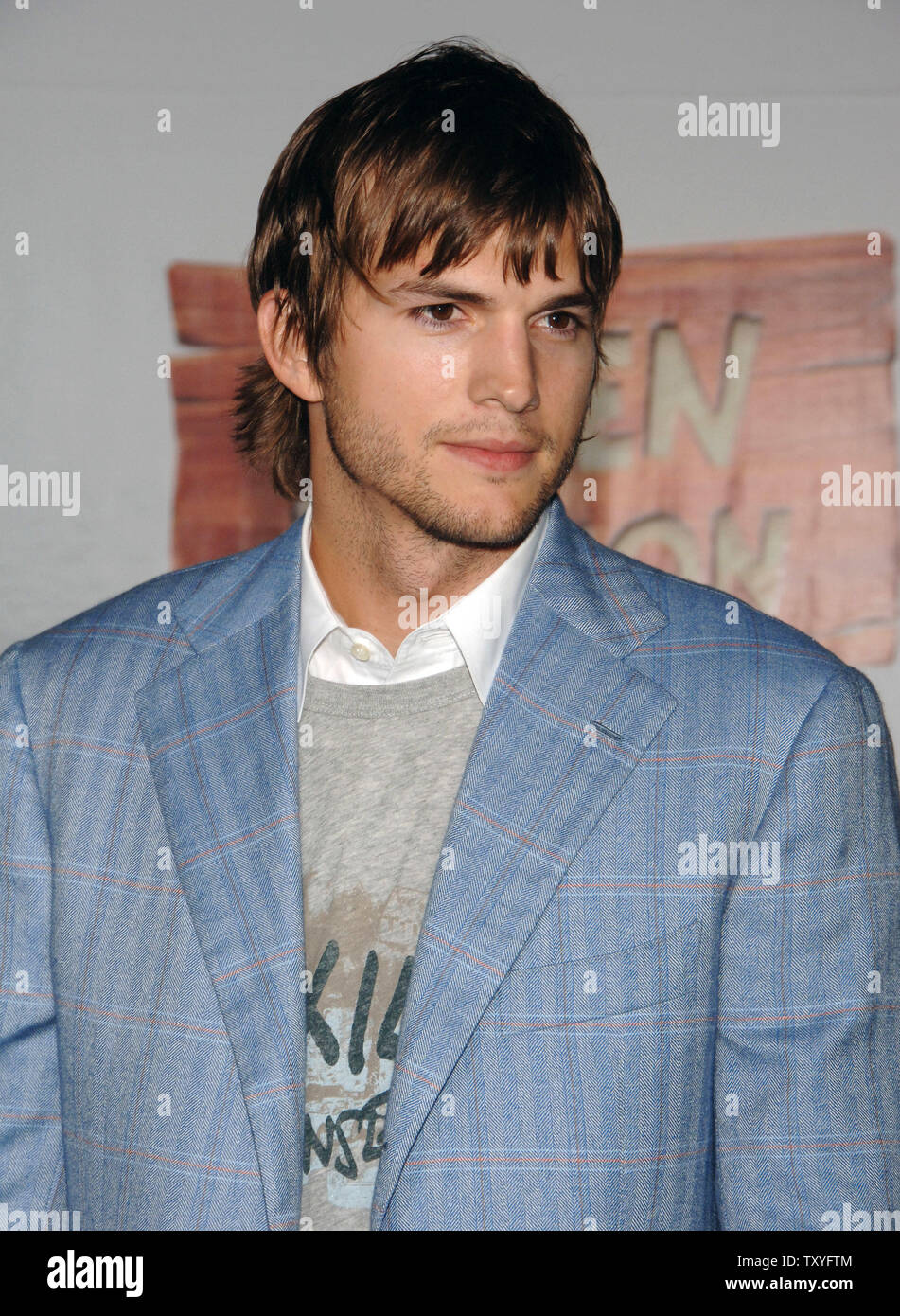 Actor Ashton Kutcher, who stars in the animated motion picture comedy ...