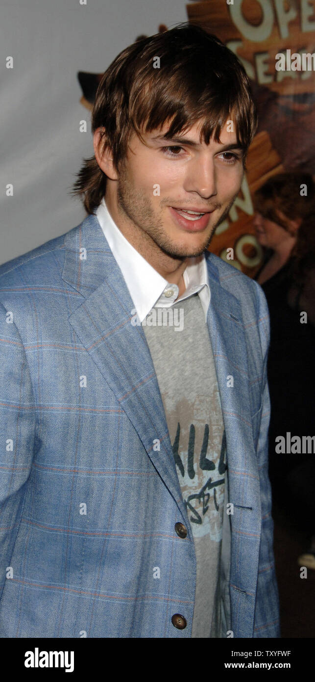 Actor Ashton Kutcher, who stars in the animated motion picture comedy ...