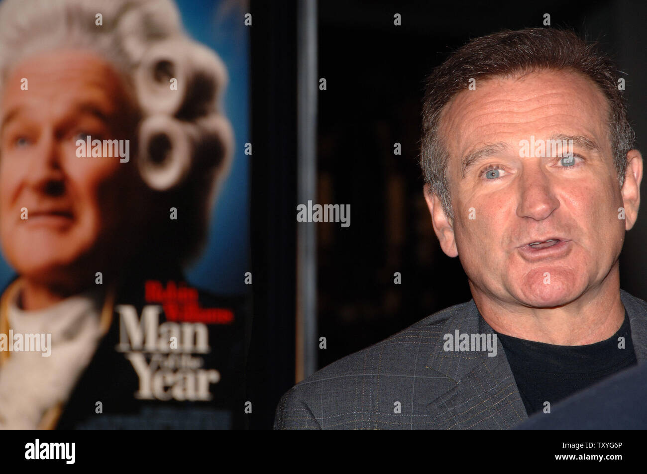 Actor Robin Williams, a cast member in the motion picture comedy "Man ...