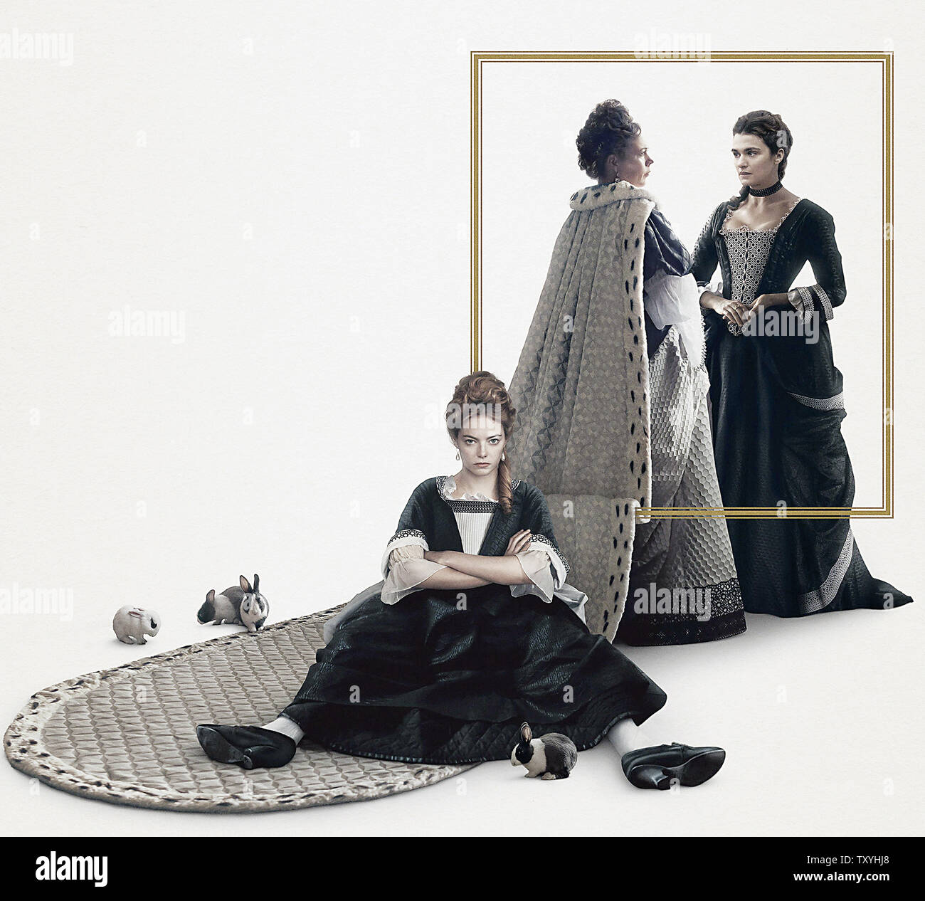 Olivia Colman, Rachel Weisz and Emma Stone in the ©Fox Searchlight ...