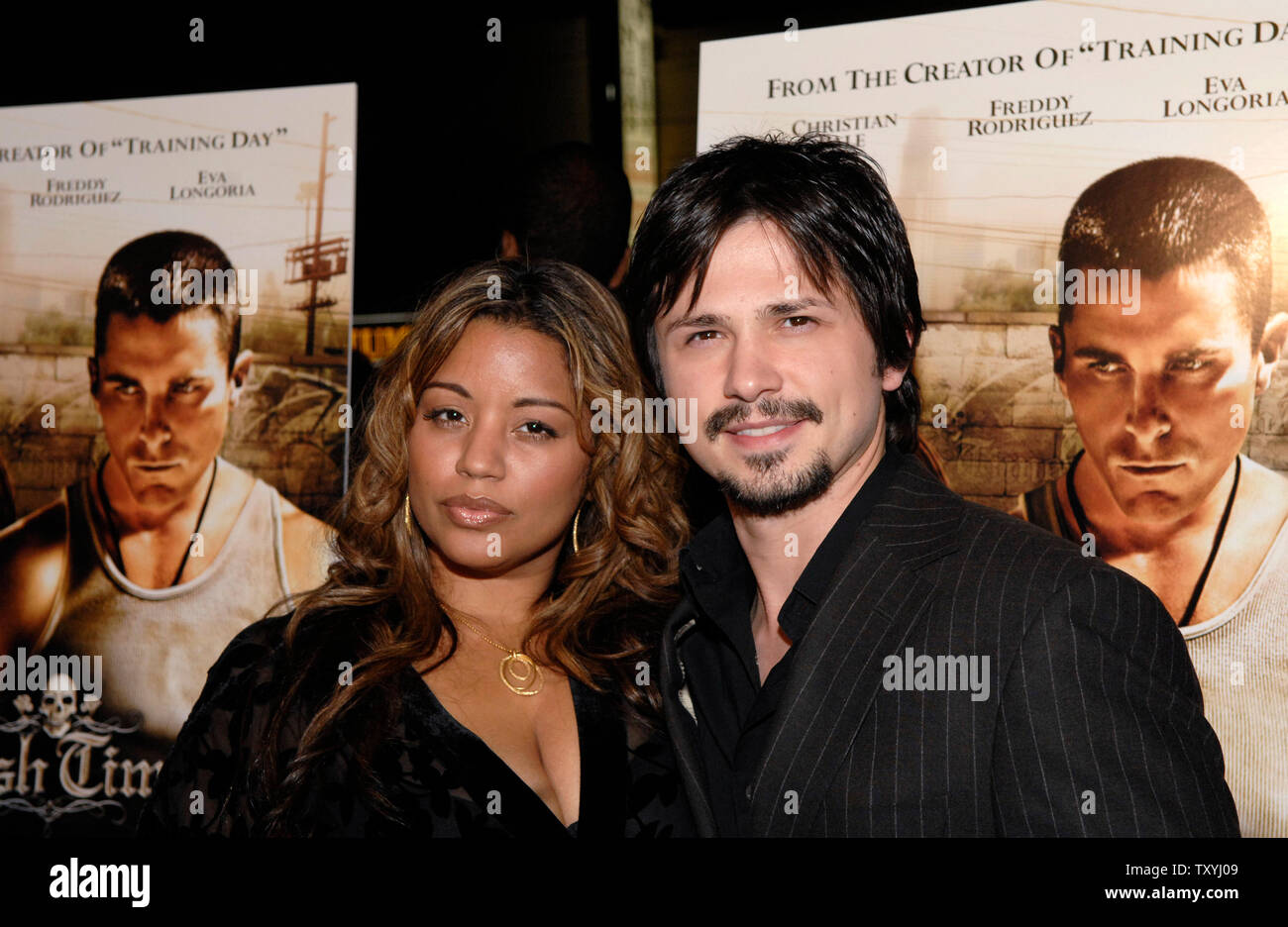 Cast members Freddy Rodriguez (R) and wife Elsie arrive for the Los ...