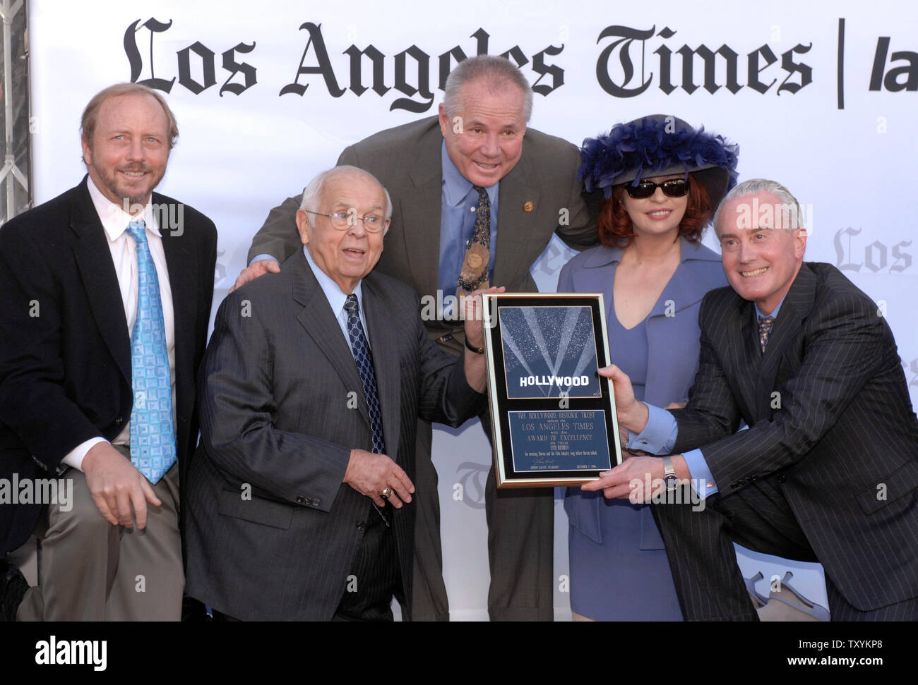 Harry Chandler (L-R) Johnny Grant, Tom Labonge, Patt Morrison and ...