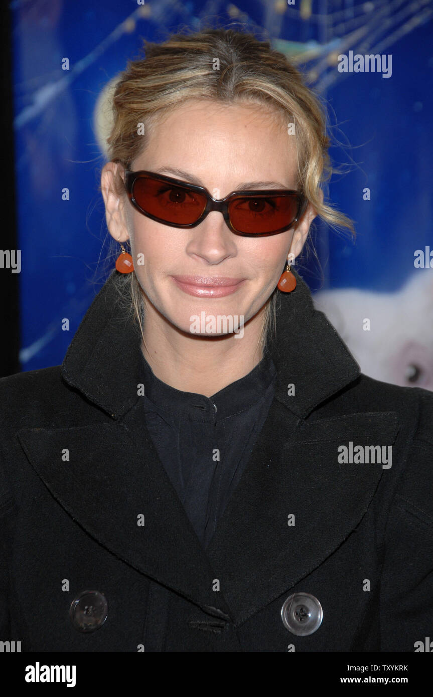 Actress Julia Roberts, the voice of Charlotte A. Cavatica in the motion ...