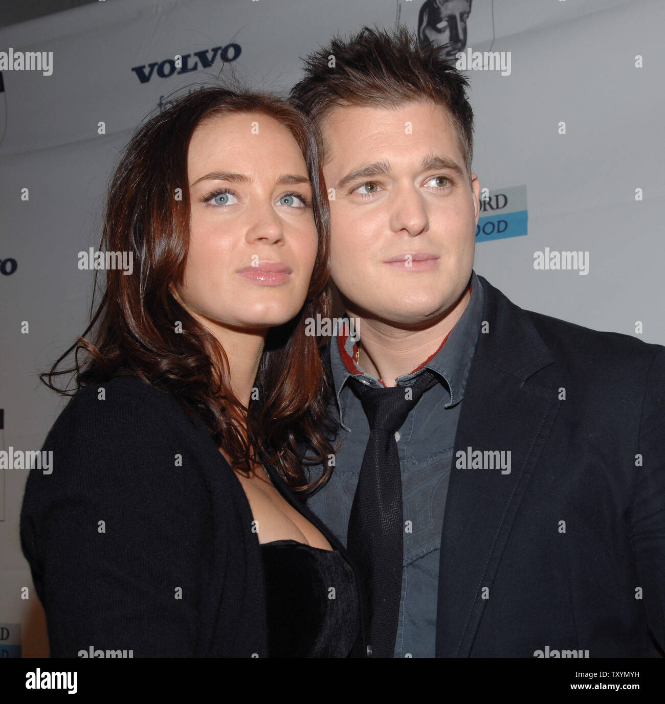 Golden Globe nominee actress Emily Blunt and her boyfriend Michael ...