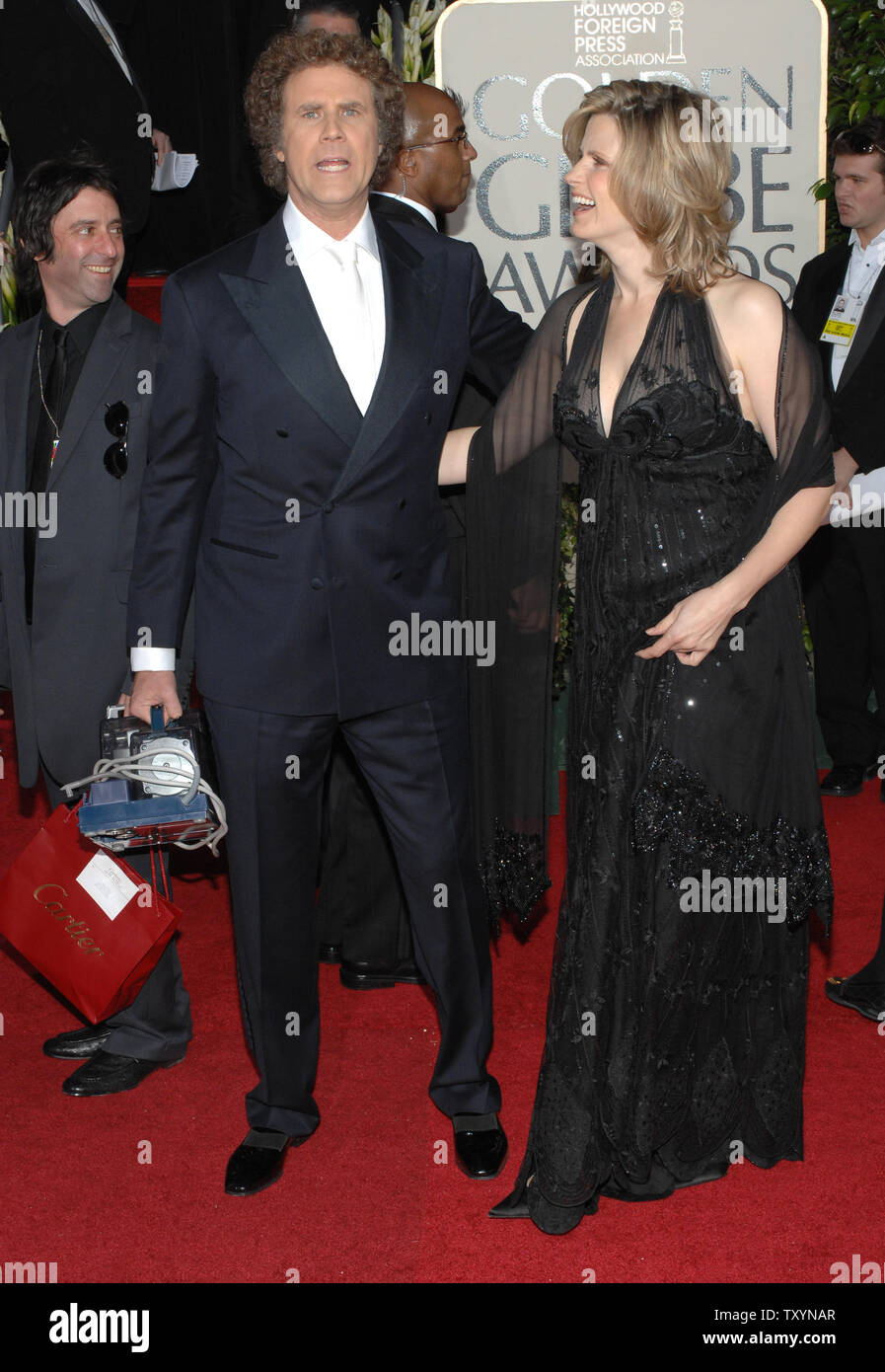 Will Ferrell and wife Viveca Paulin arrive at the 64th annual Golden ...
