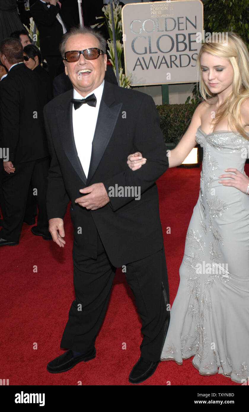 Jack Nicholson and his daughter Lorraine arrive at the 64th annual ...