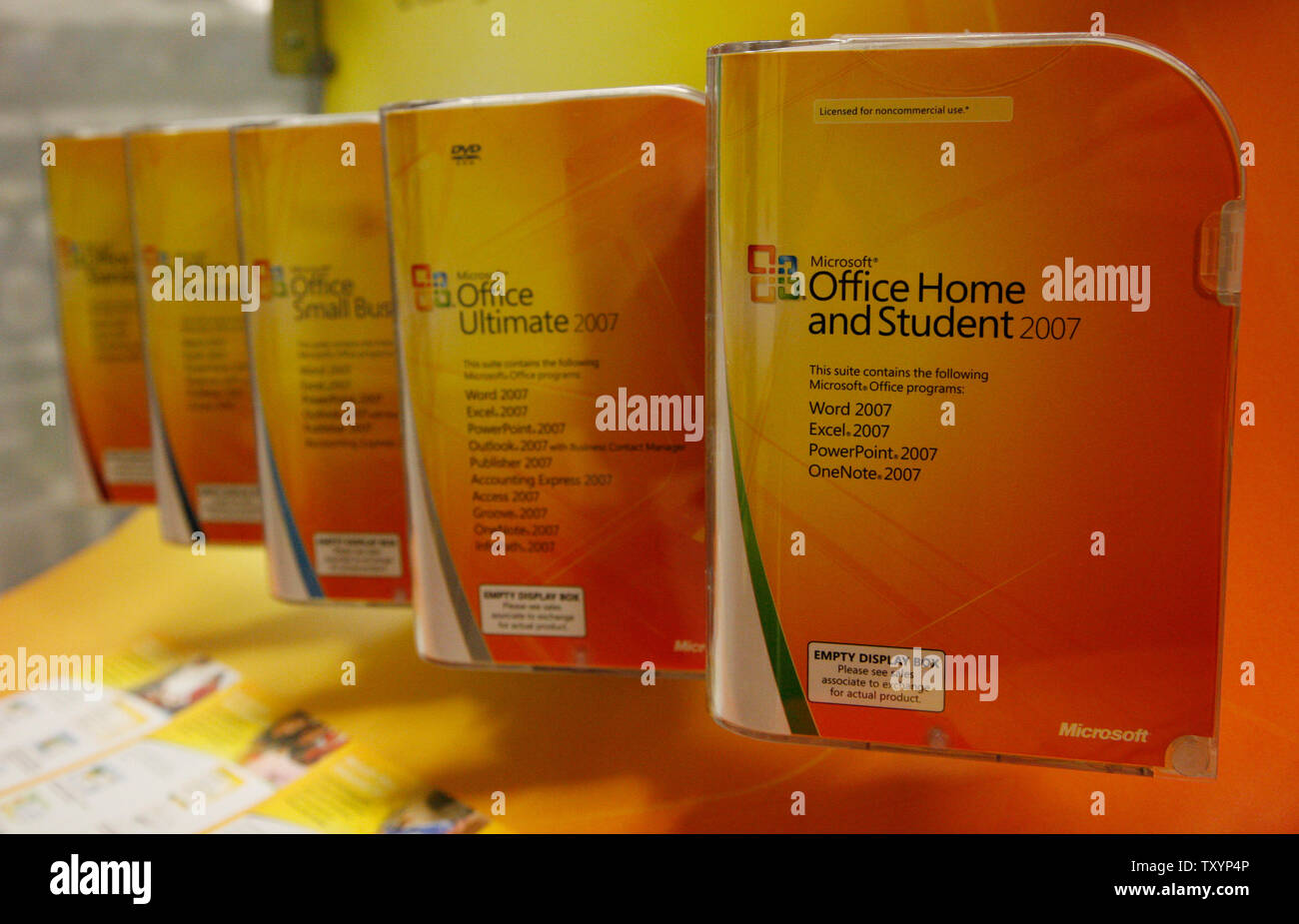 Microsoft Office is on display as the new software arrives at an Office ...