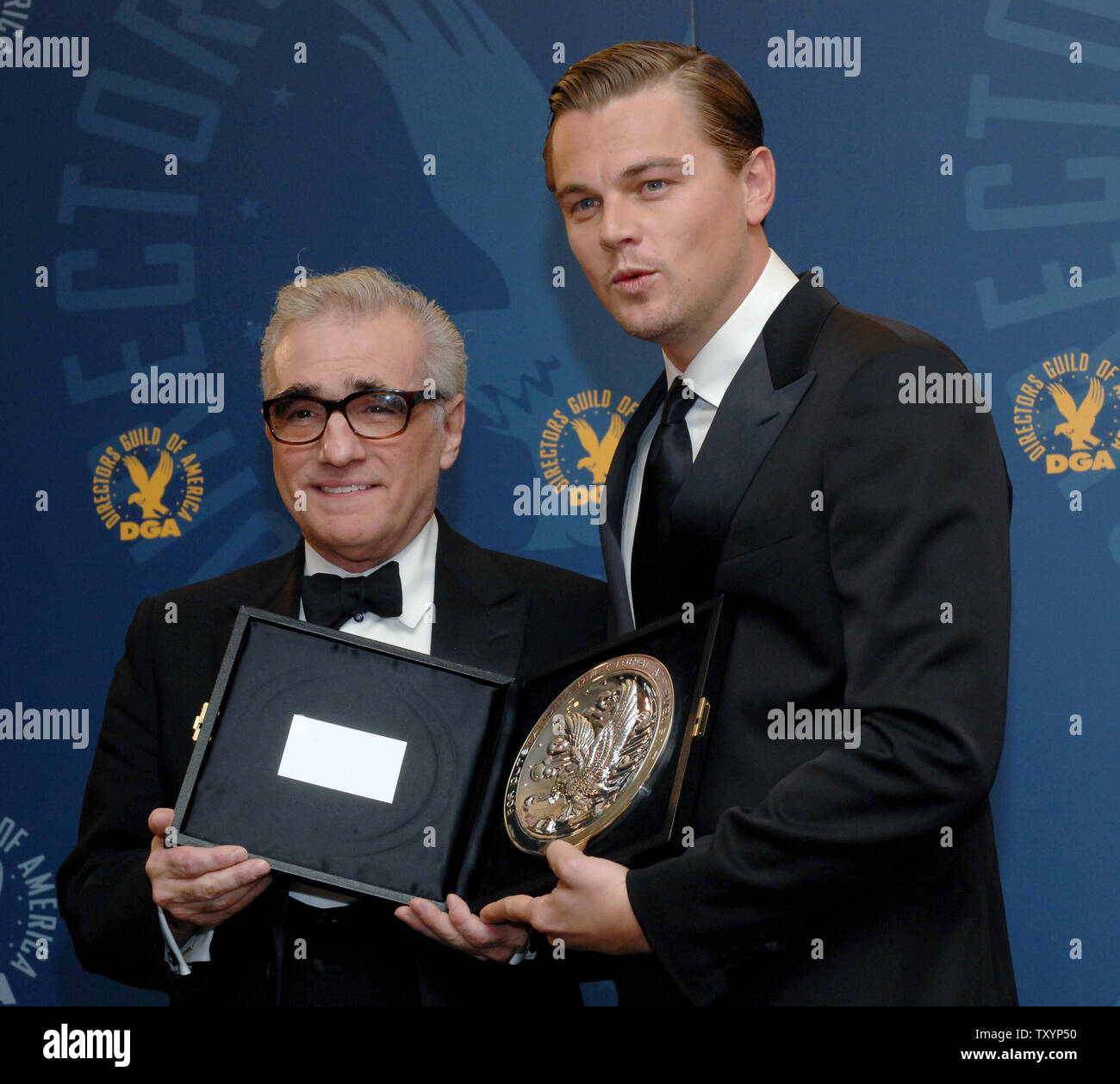 Martin Scorsese (L), winner of the outstanding director award for his ...