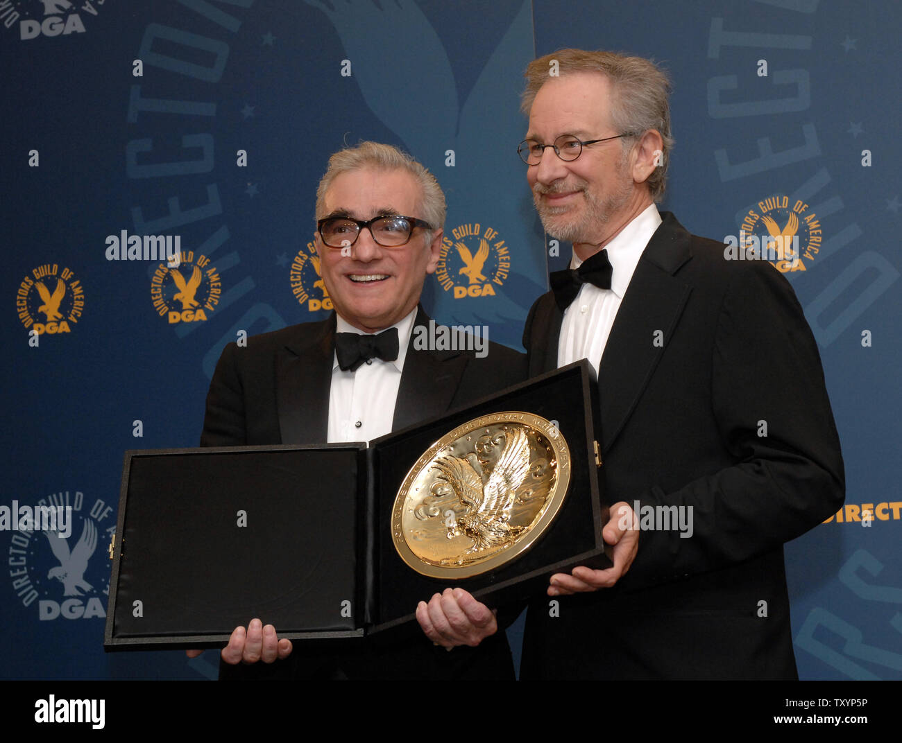Martin Scorsese (L), winner of the outstanding director award for his ...