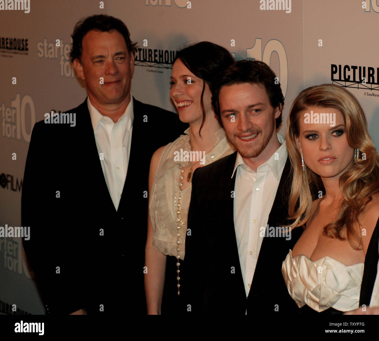 Actor, producer Tom Hanks, from left, Rebecca Hall, James McAvoy and ...