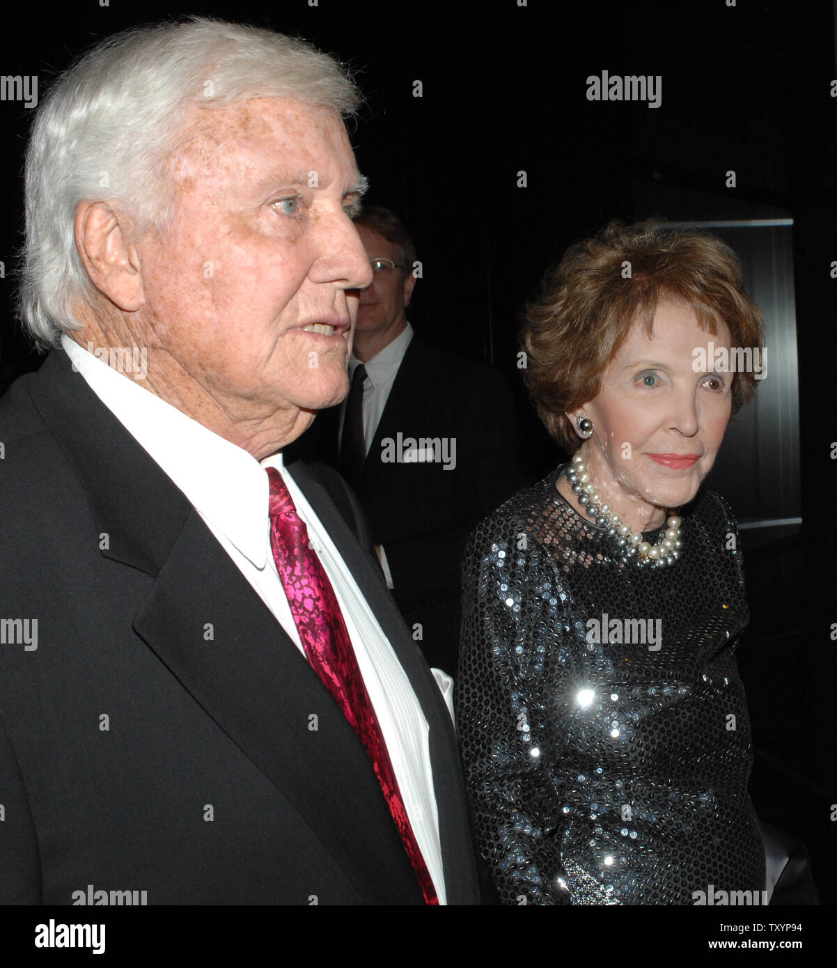 Former first lady Nancy Reagan and entertainer and entrepreneur Merv ...