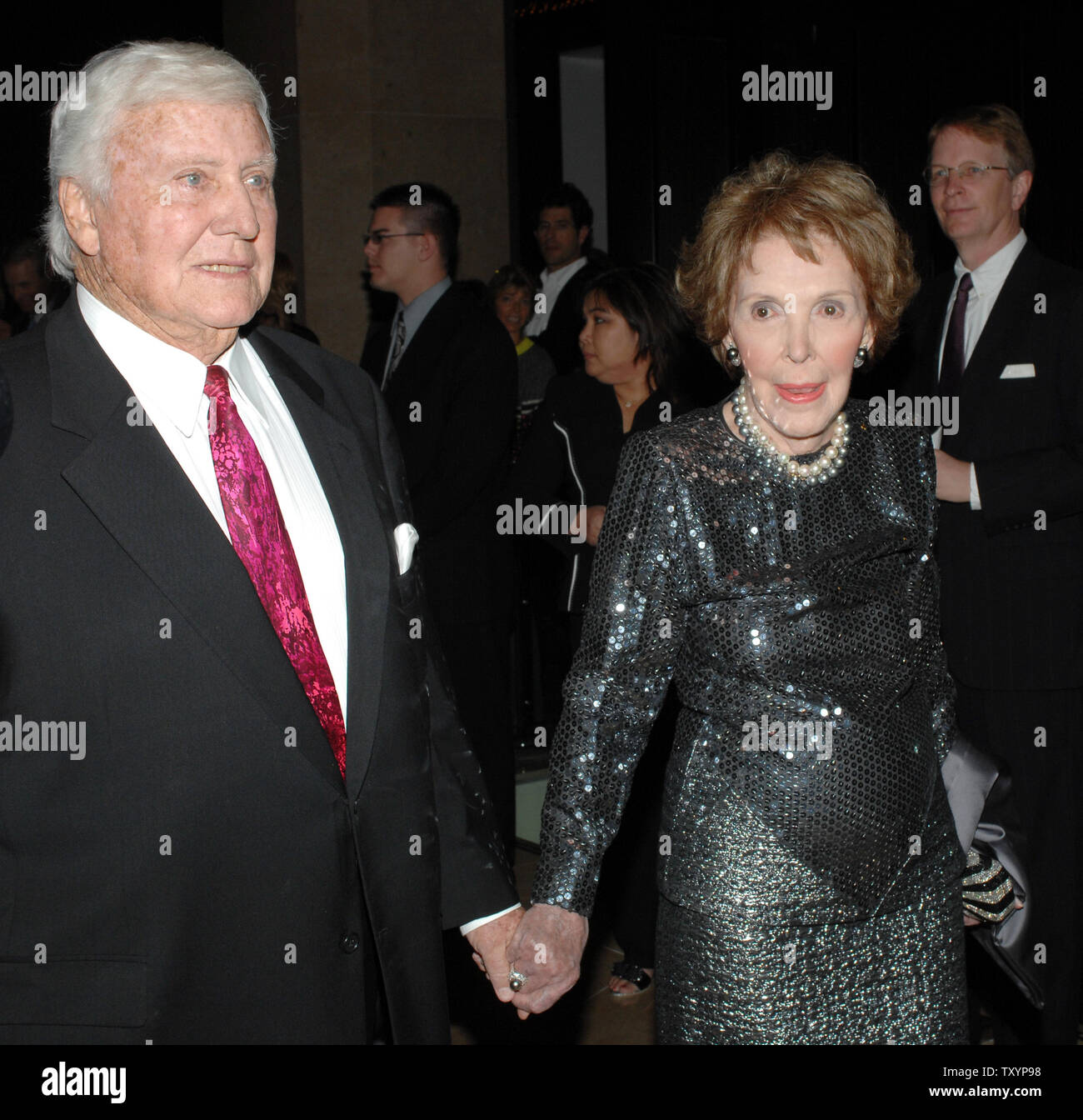 Former first lady Nancy Reagan and entertainer and entrepreneur Merv ...