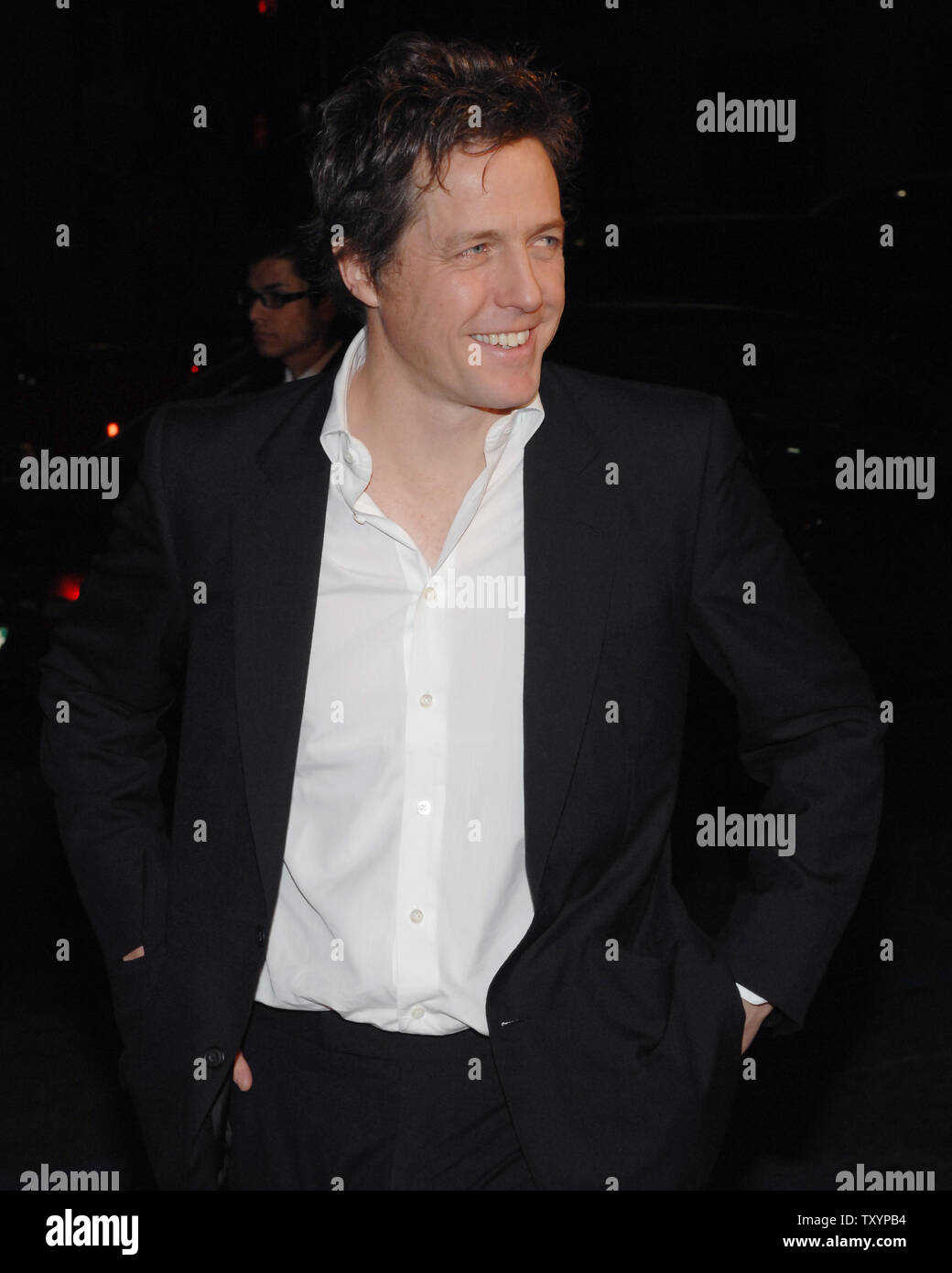 British actor Hugh Grant, who co-stars with U.S. actress Drew Barrymore ...
