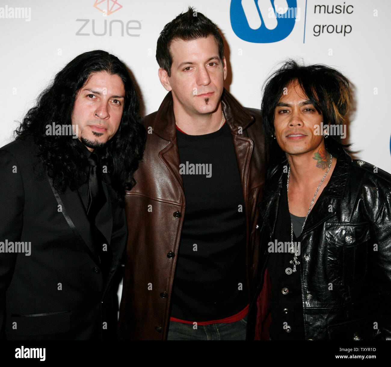 Members of the band "Buckcherry" arrive for the Warner Music Group's ...