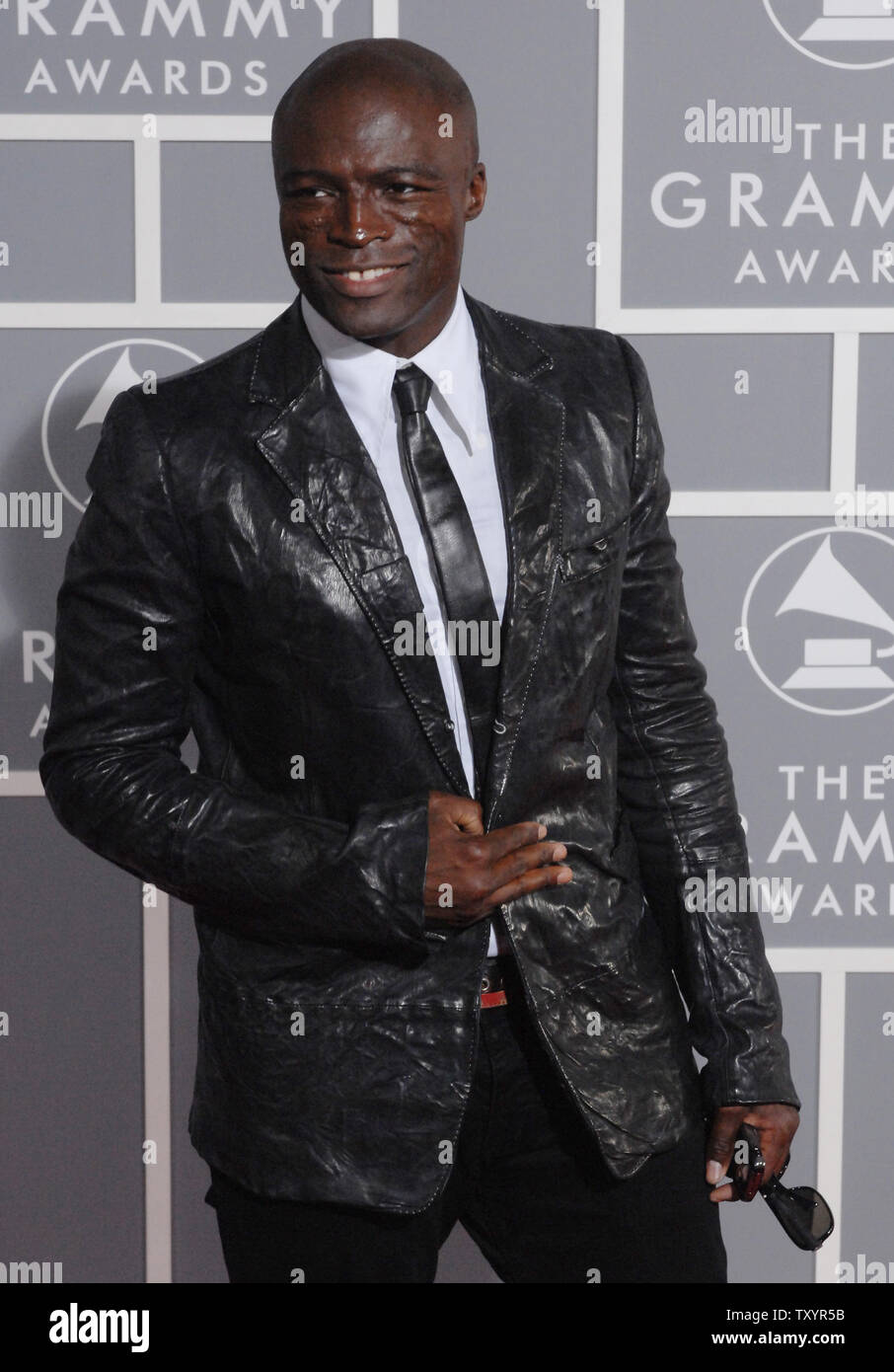 Singer Seal arrives at the 49th annual Grammy Awards in Los Angeles on ...