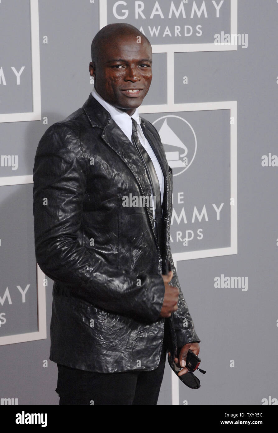 Singer Seal arrives at the 49th annual Grammy Awards in Los Angeles on ...
