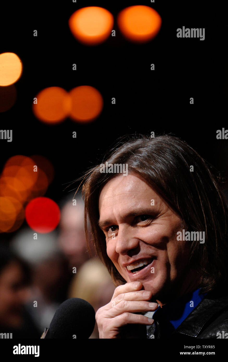 Cast member Jim Carrey attends the premiere of "The Number 23" held at ...