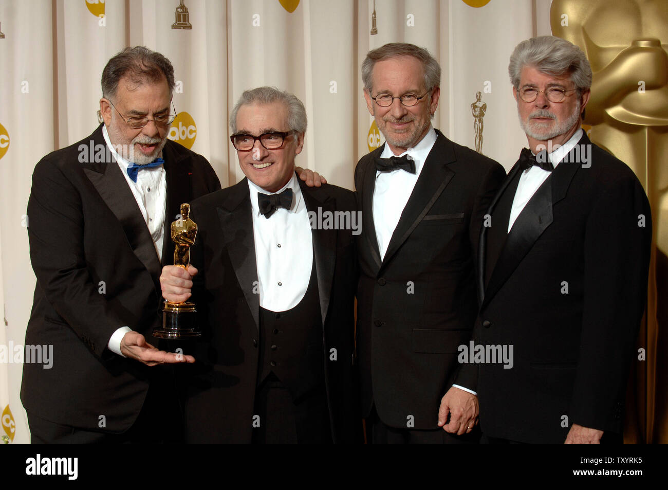 Directors Francis Ford Coppola, Martin Scorsese, George Lucas and Steve Spielberg (L to R) pose ...