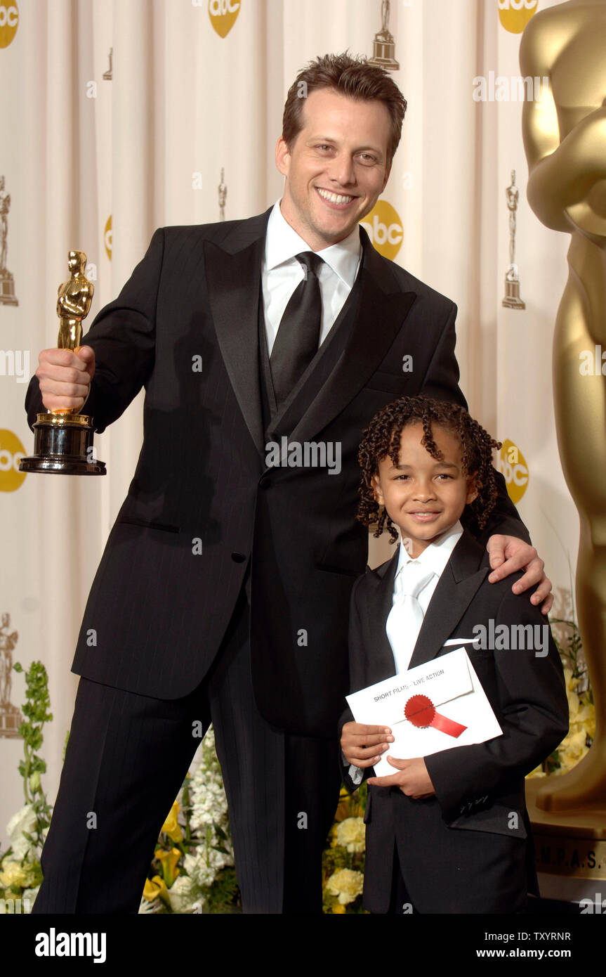 Ari Sandel poses with Jaden Christopher Syre Smith for photos after ...