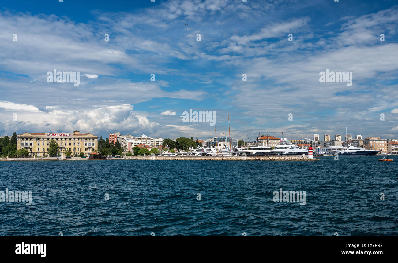Port and marina of Zadar in Croatia Stock Photo - Alamy