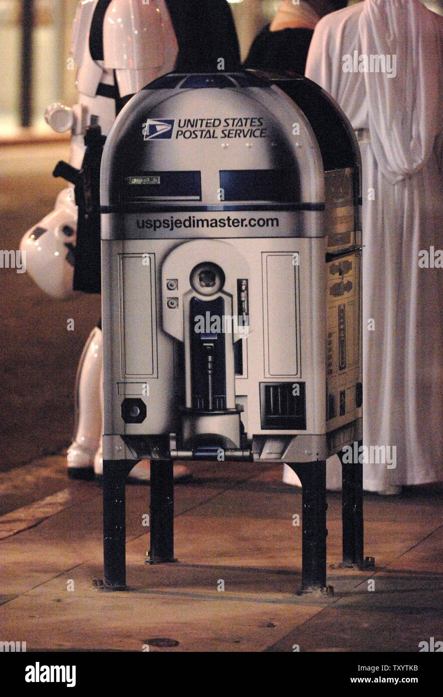 The U.S. Postal Service unveiled one of the collection boxes which has ...