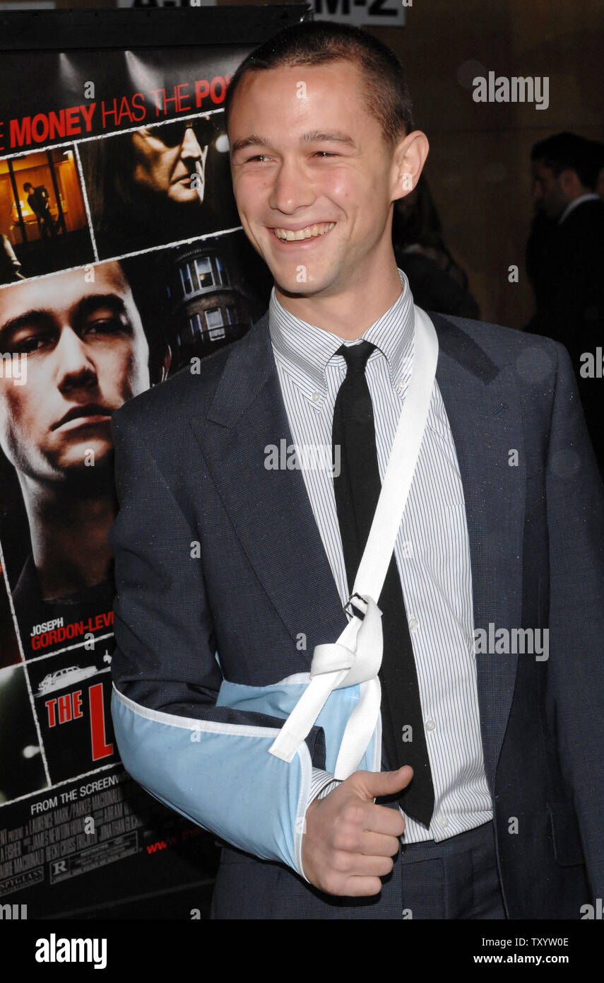 Actor Joseph Gordon-Levitt, a cast member in the motion picture crime ...