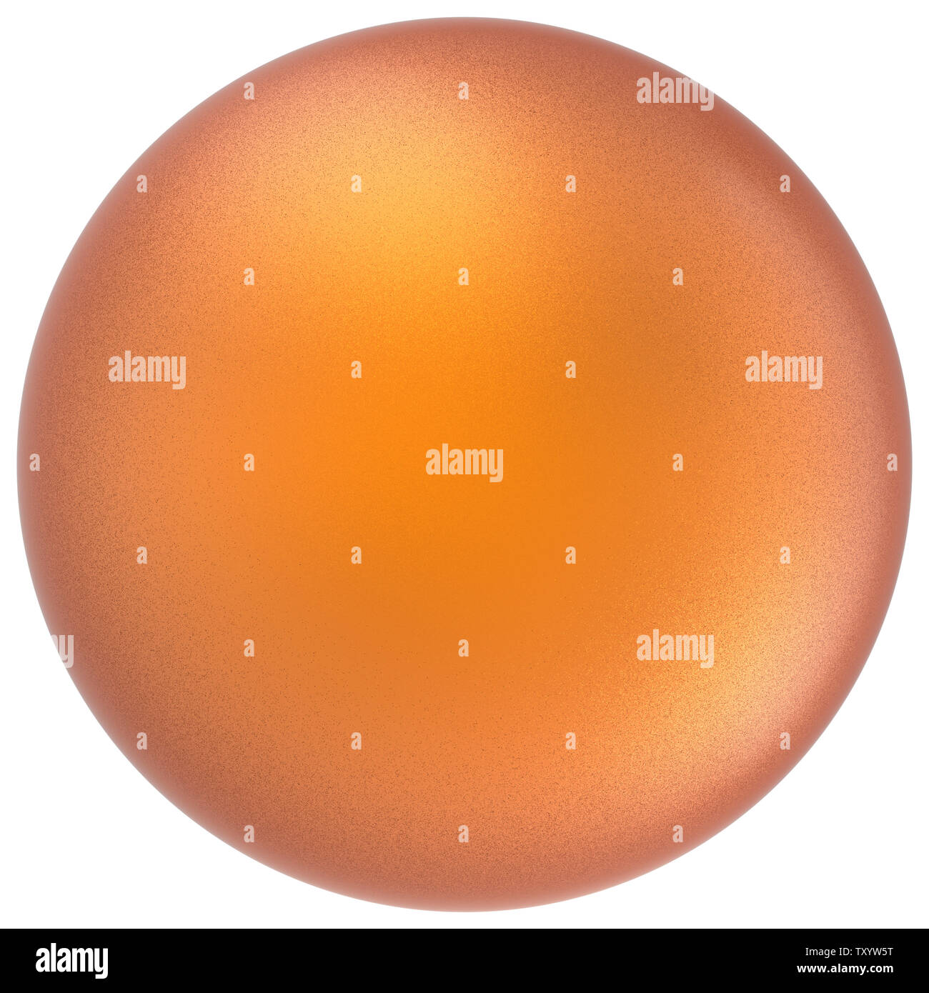 Orange sphere round button ball basic matted yellow circle geometric ...