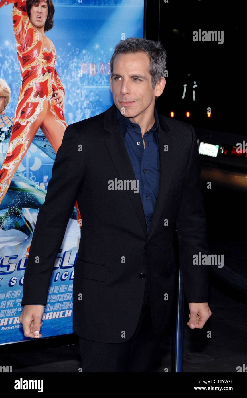 Actor Ben Stiller, who produced the motion picture sports comedy ...