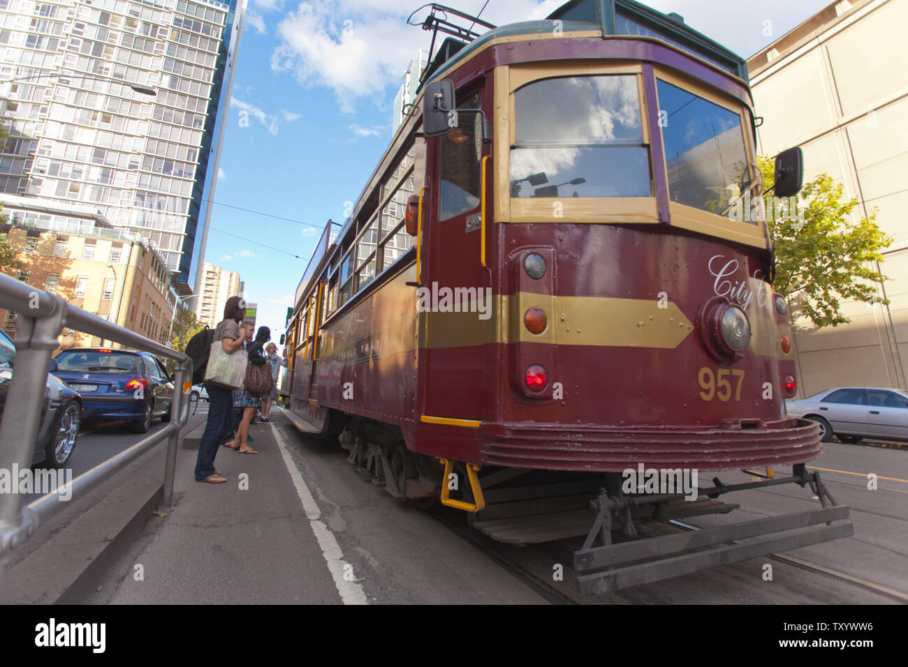 Old melbourne tram hi-res stock photography and images - Alamy
