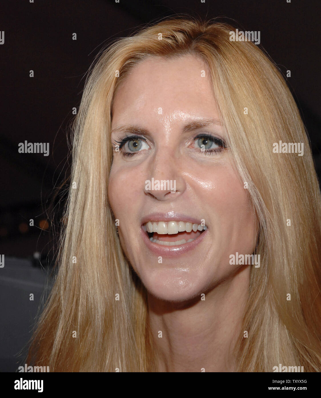 Ann Coulter arrives for the 5th annual TV Land Awards at Barker Hanger ...