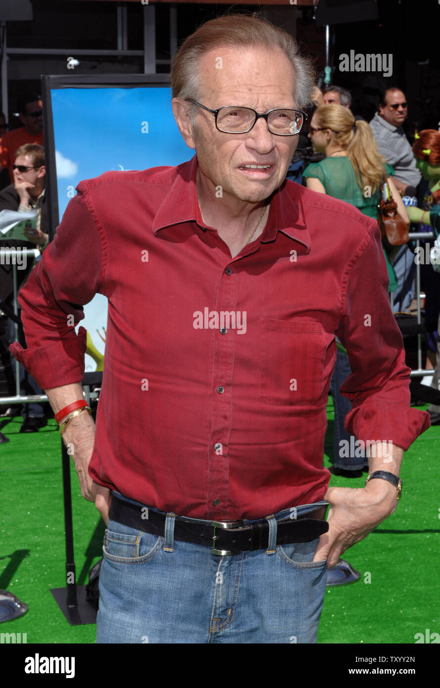 CNN talk show host Larry King, the voice of Doris in the animated ...