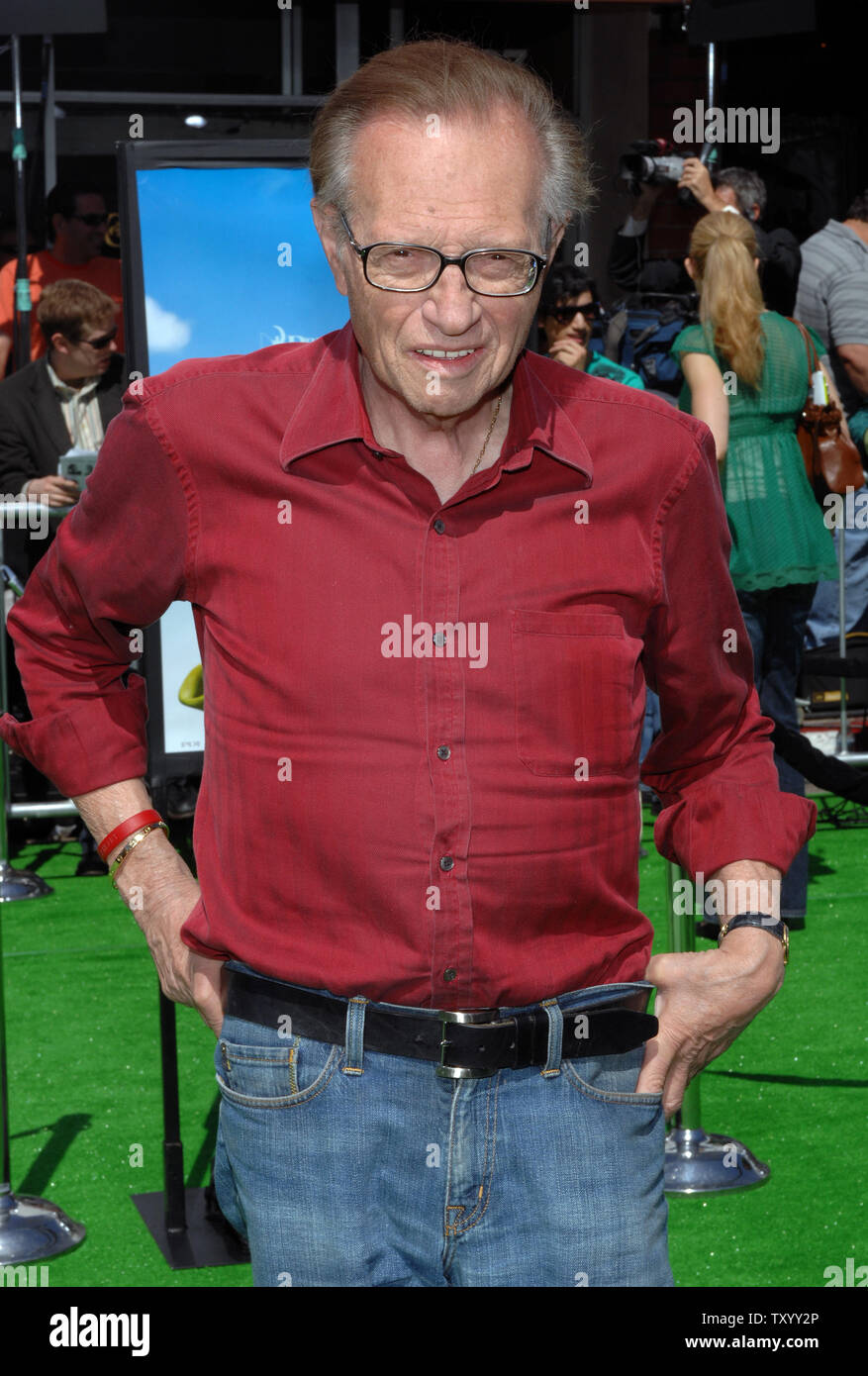 CNN talk show host Larry King, the voice of Doris in the animated ...