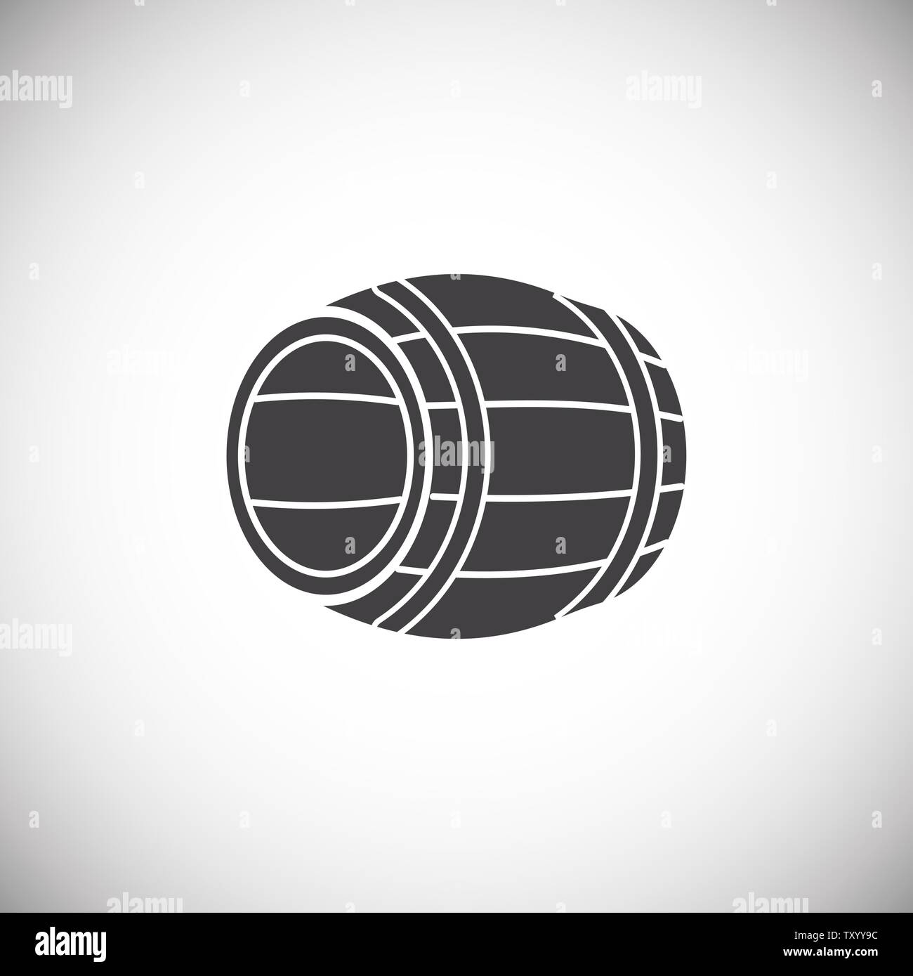 Barrel icon on background for graphic and web design. Simple ...