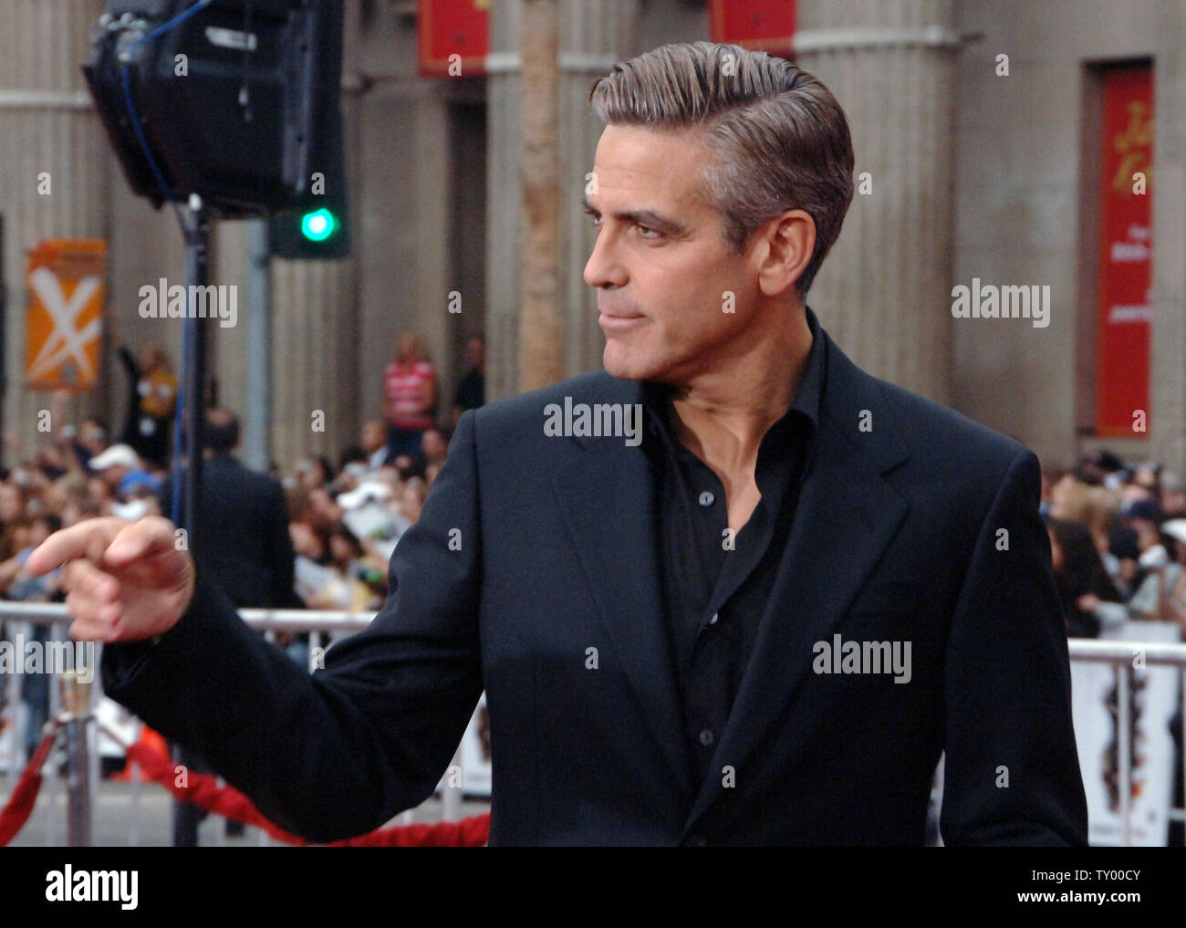 Actor George Clooney, a cast member in the motion picture comedy ...