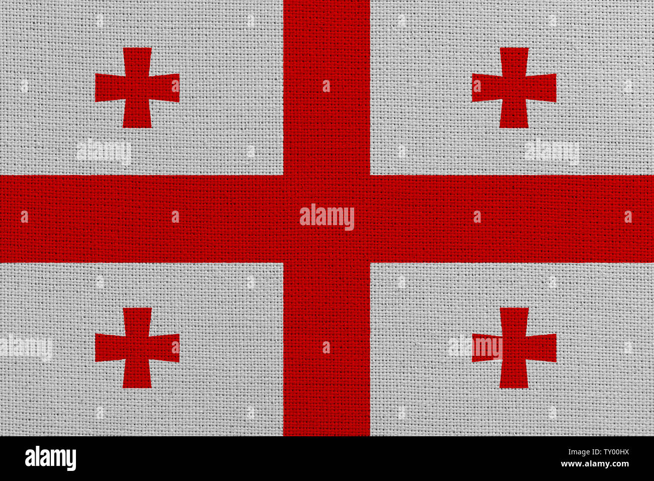 Georgia fabric flag. Patriotic background. National flag of Georgia ...