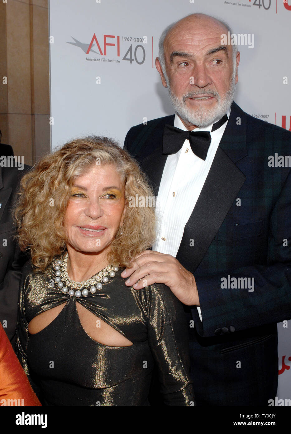 Actor sean connery with his wife micheline hi-res stock photography and ...