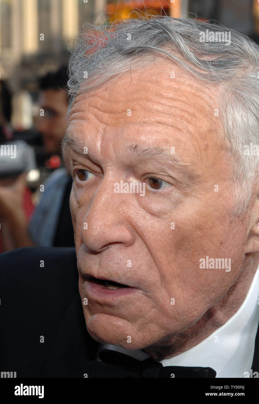 Hugh Hefner arrives at the taping of the American Film Institute's Life ...