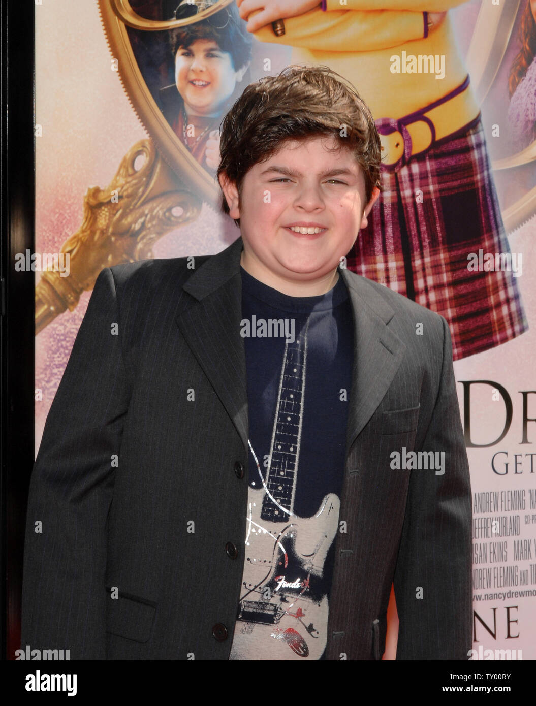 Actor Josh Flitter, a cast member in the motion picture adventure crime ...