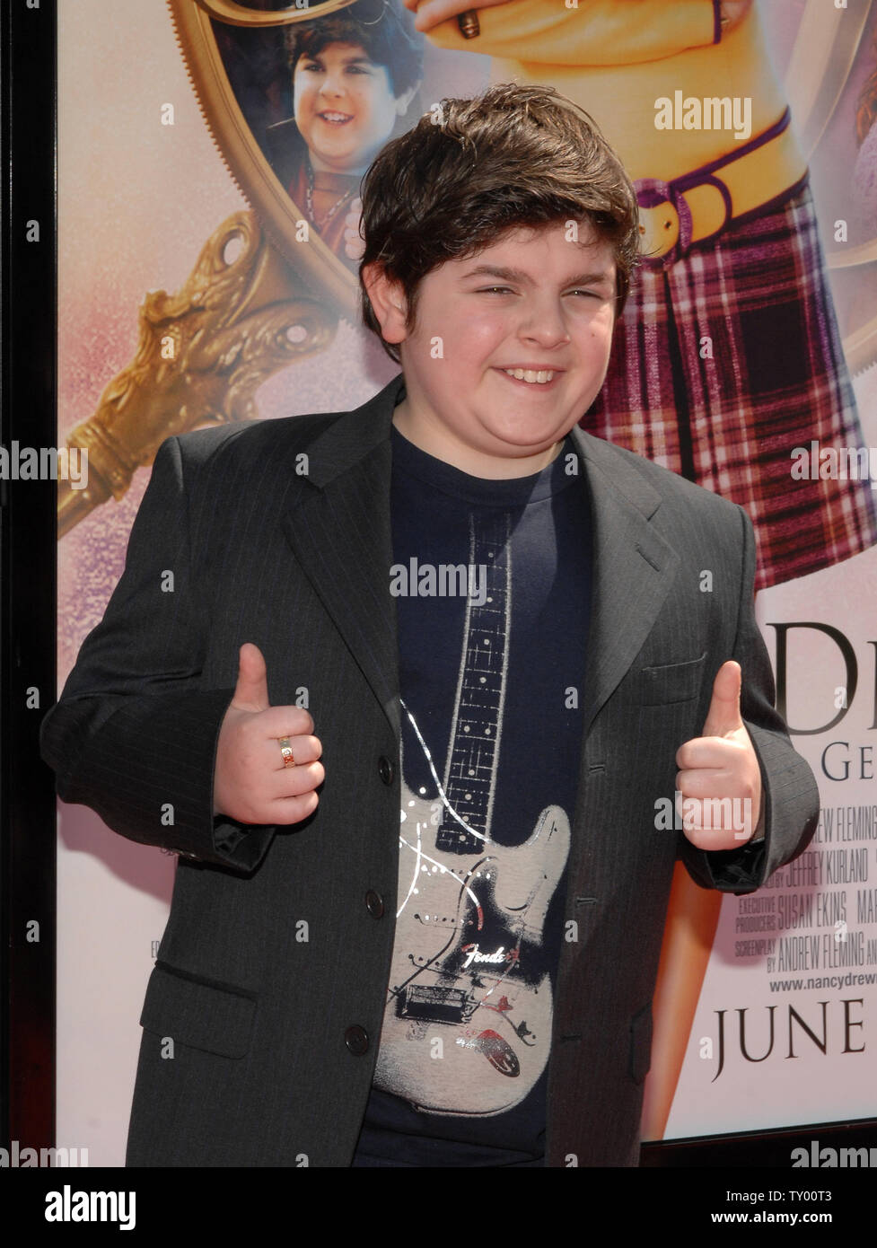 Actor Josh Flitter, a cast member in the motion picture adventure crime ...