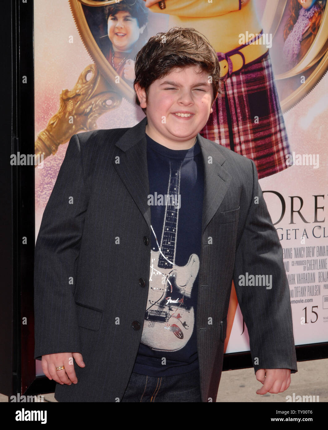 Actor Josh Flitter, a cast member in the motion picture adventure crime ...