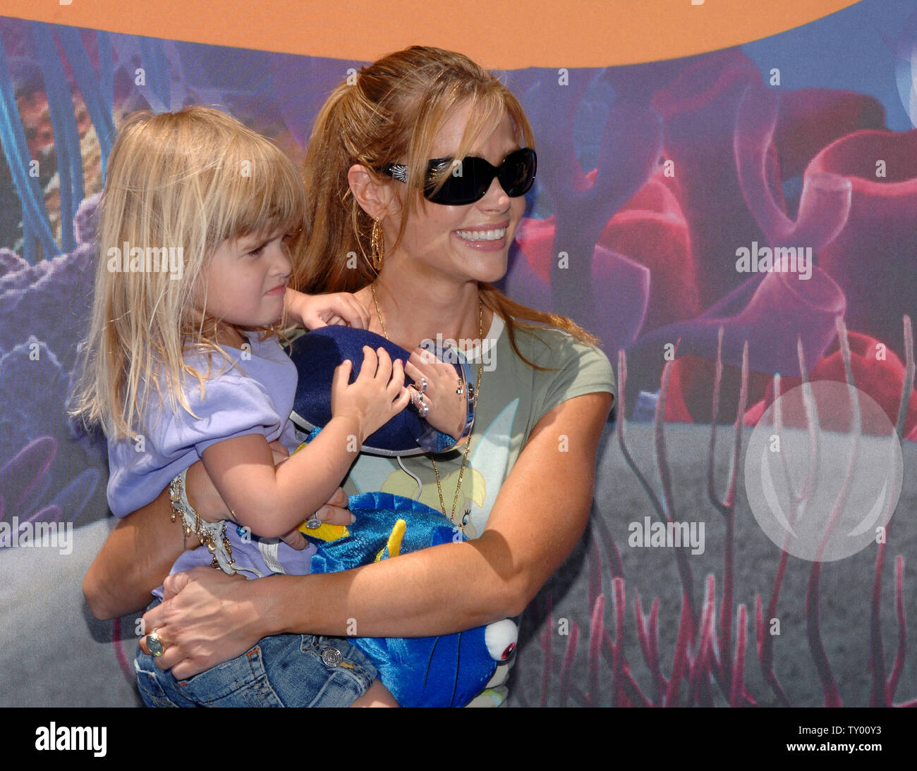 Actress Denise Richards and her daughter Sam arrive for the celebrity ...