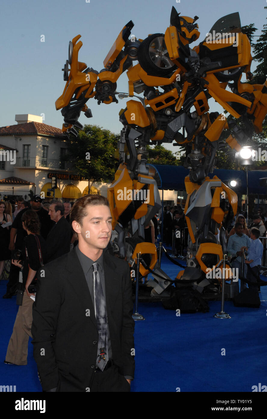Actor Shia LaBeouf, a cast member in the sci-fi action adventure motion ...