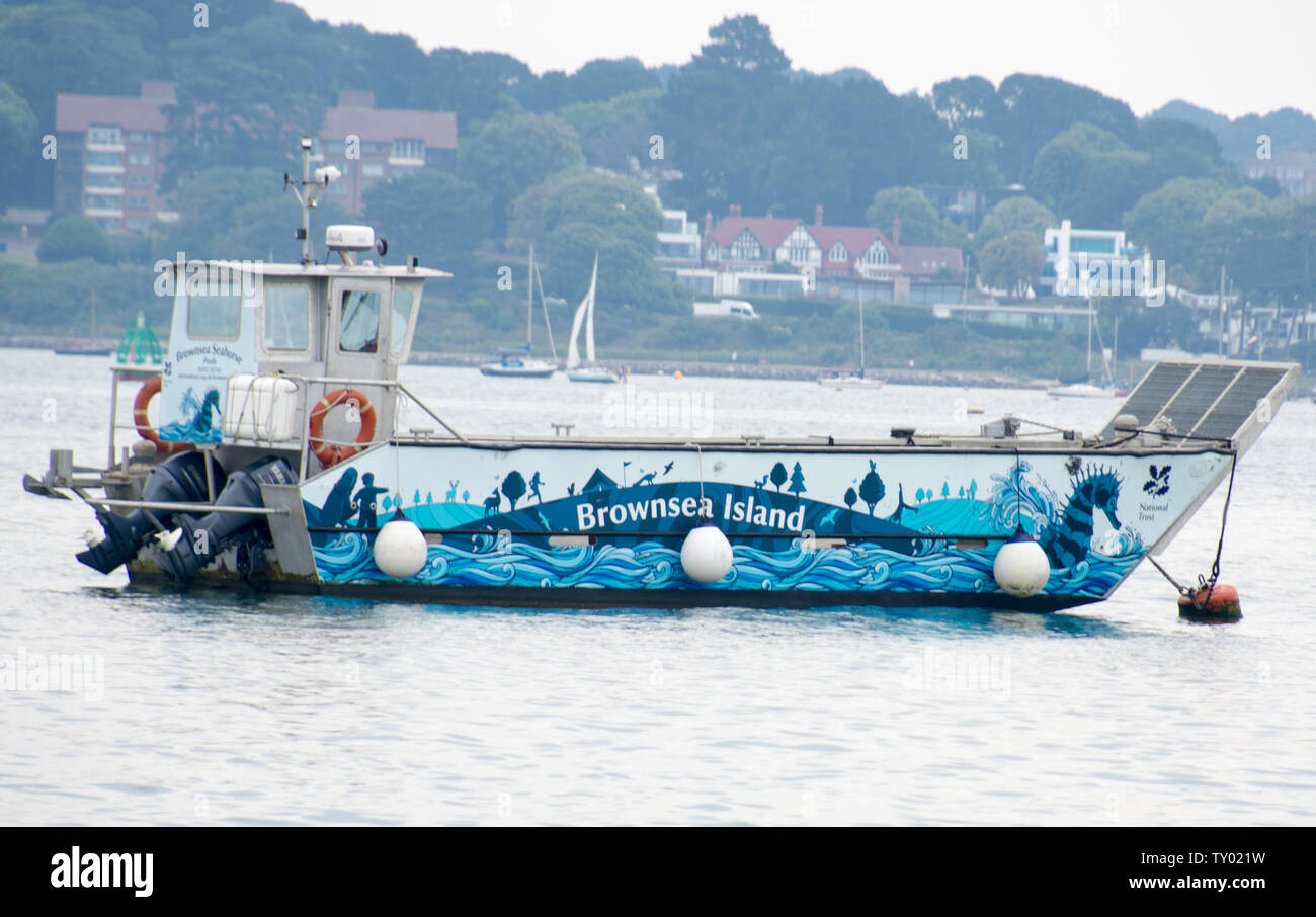 Brownsea Island boat service for disabled passengers Stock Photo - Alamy