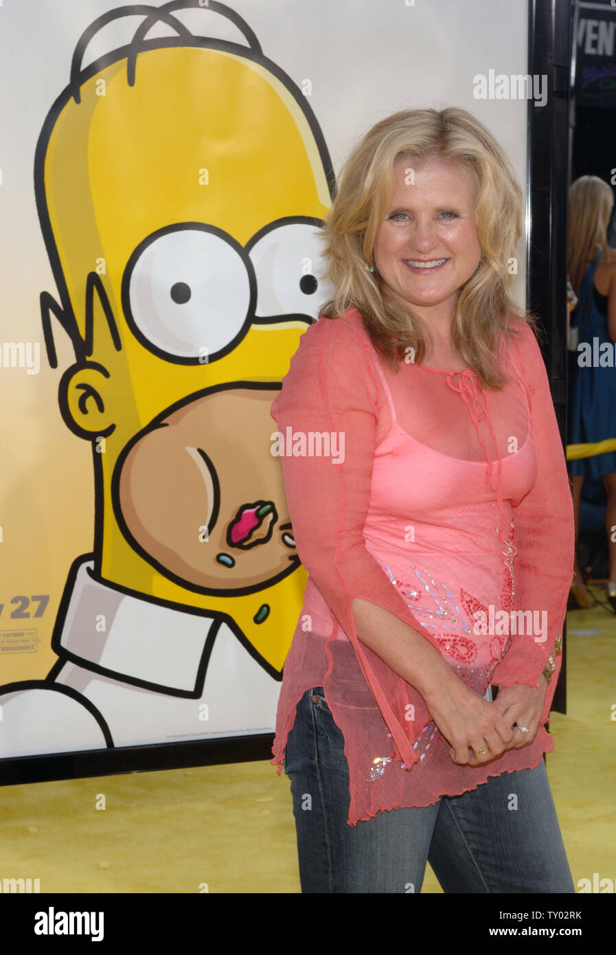 Nancy Cartwright, the voice of Bart Simpson in the animated motion ...