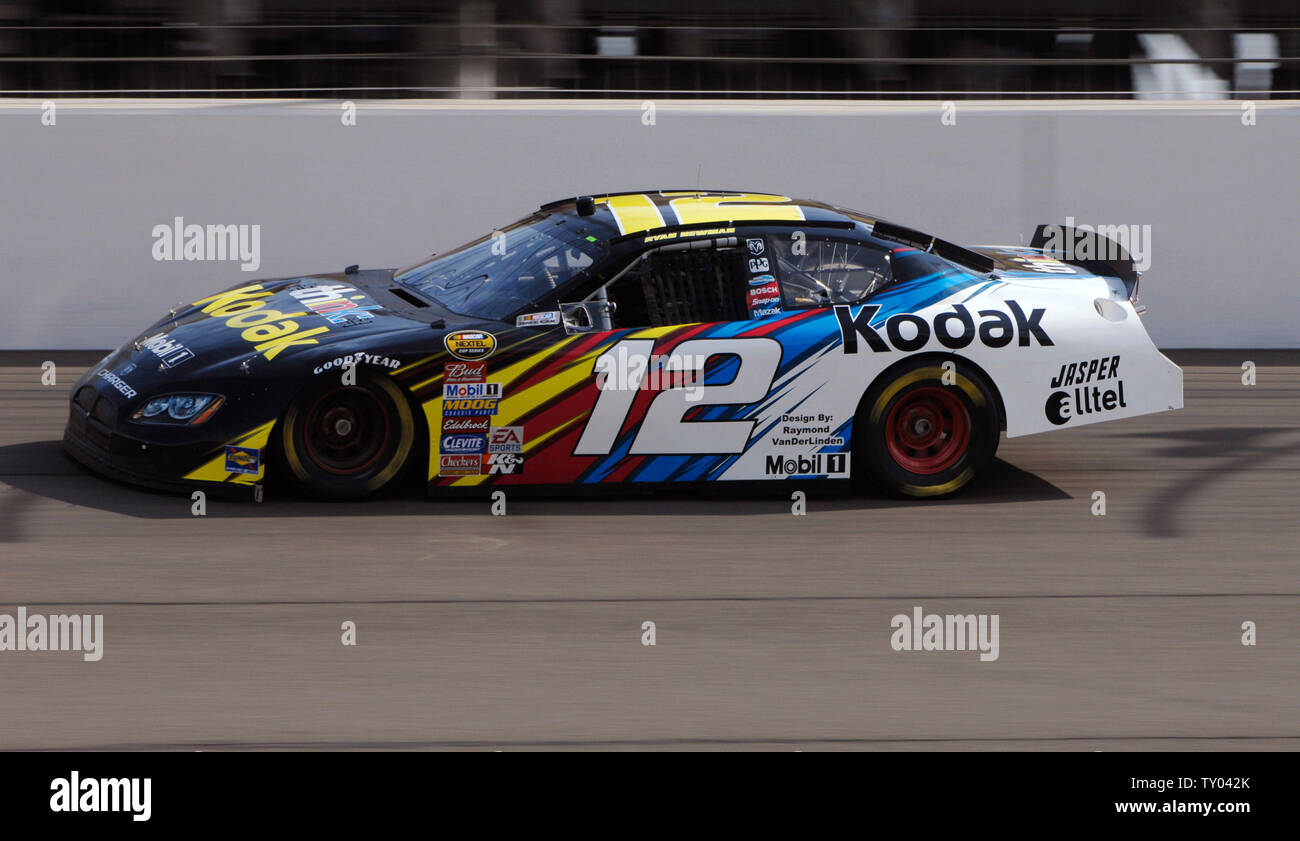 Driver Ryan Newman runs laps during practice for the NASCAR Sharp AQUOS ...