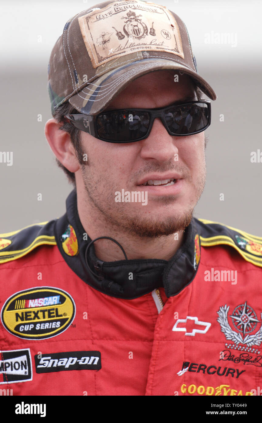 Driver Martin Truex Jr. gets ready for the start of the NASCAR Sharp ...