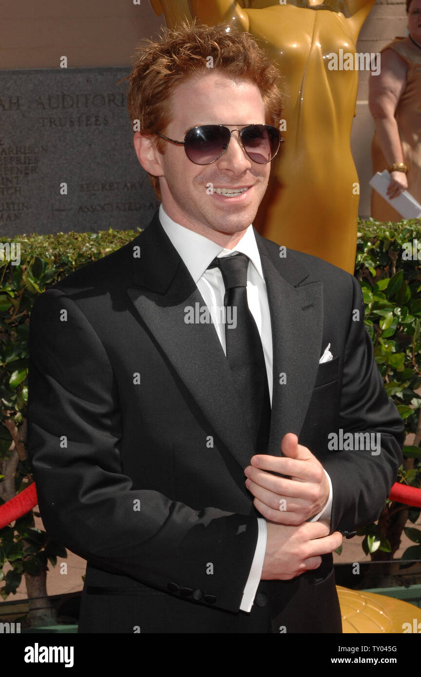 Actor Seth Green arrives for the 2007 Creative Arts Emmy Awards at the ...