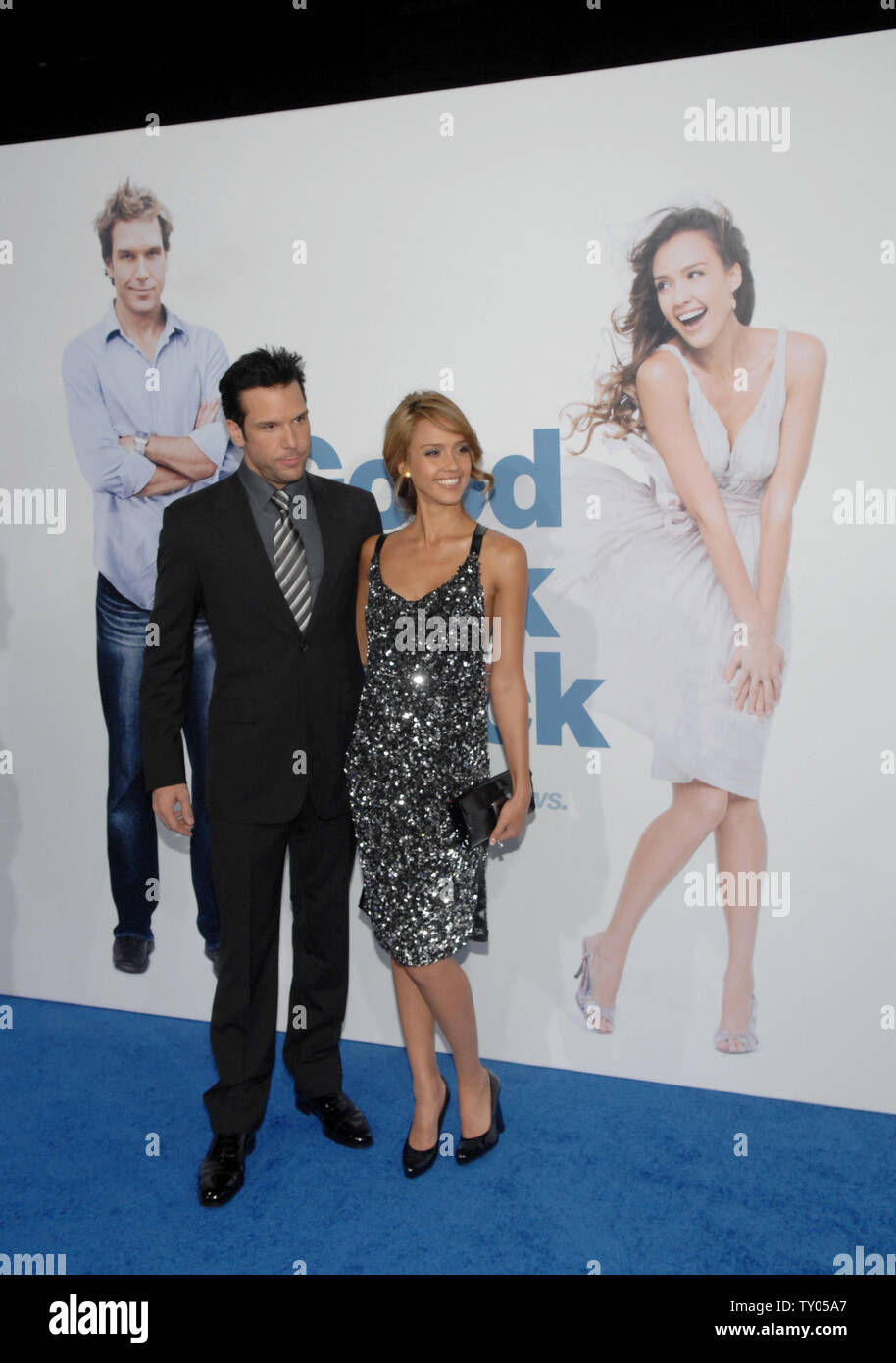 Dane Cook (L) and Jessica Alba, stars of the motion picture romantic ...