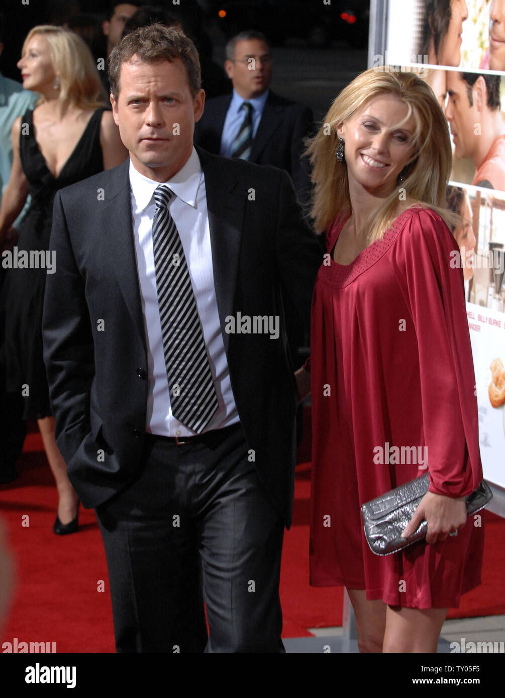 Cast member Greg Kinnear and his wife Helen Labdon arrive for the premiere of the motion picture ...