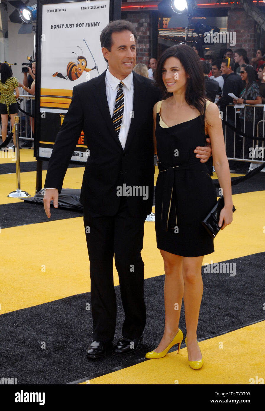 Cast member Jerry Seinfeld (L), who lends his voice to character Barry ...